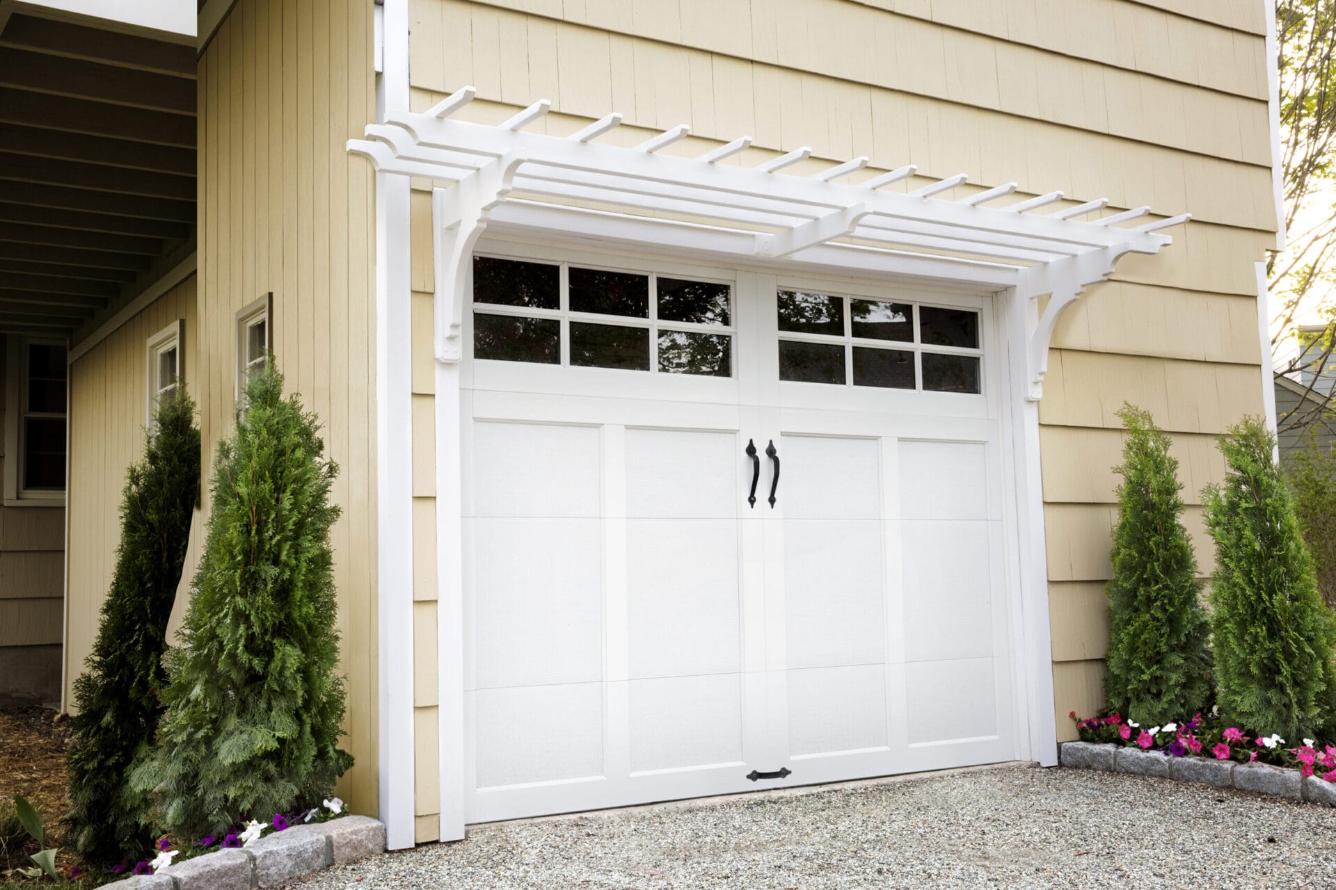 Arbor Above Garage Doors Rustic Arbors Over Garage Doors Pergola