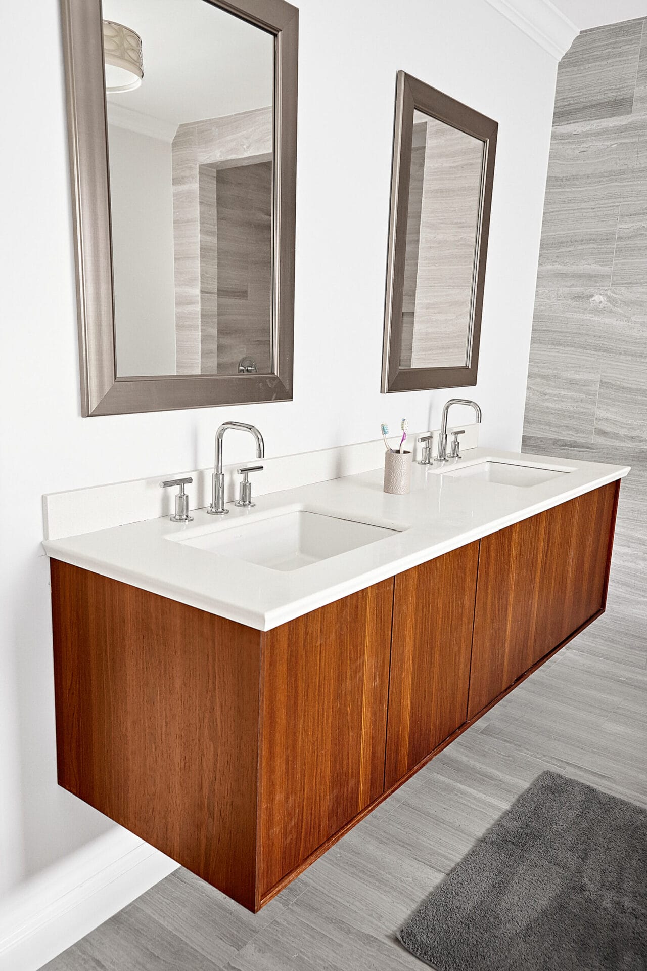 How To Install a Wall-Mount Vanity and Sinks - This Old House