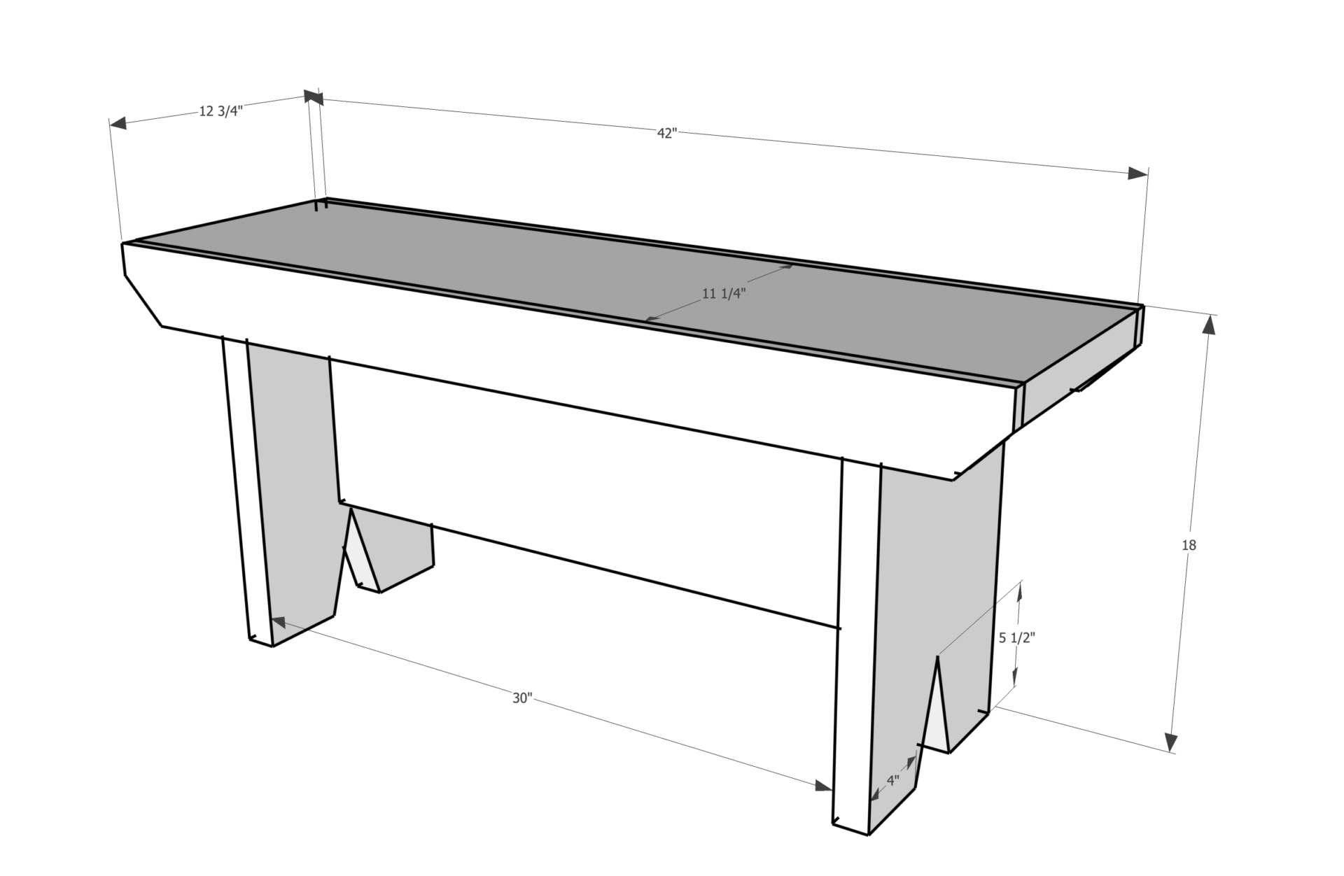 Building Plans Indoor Bench