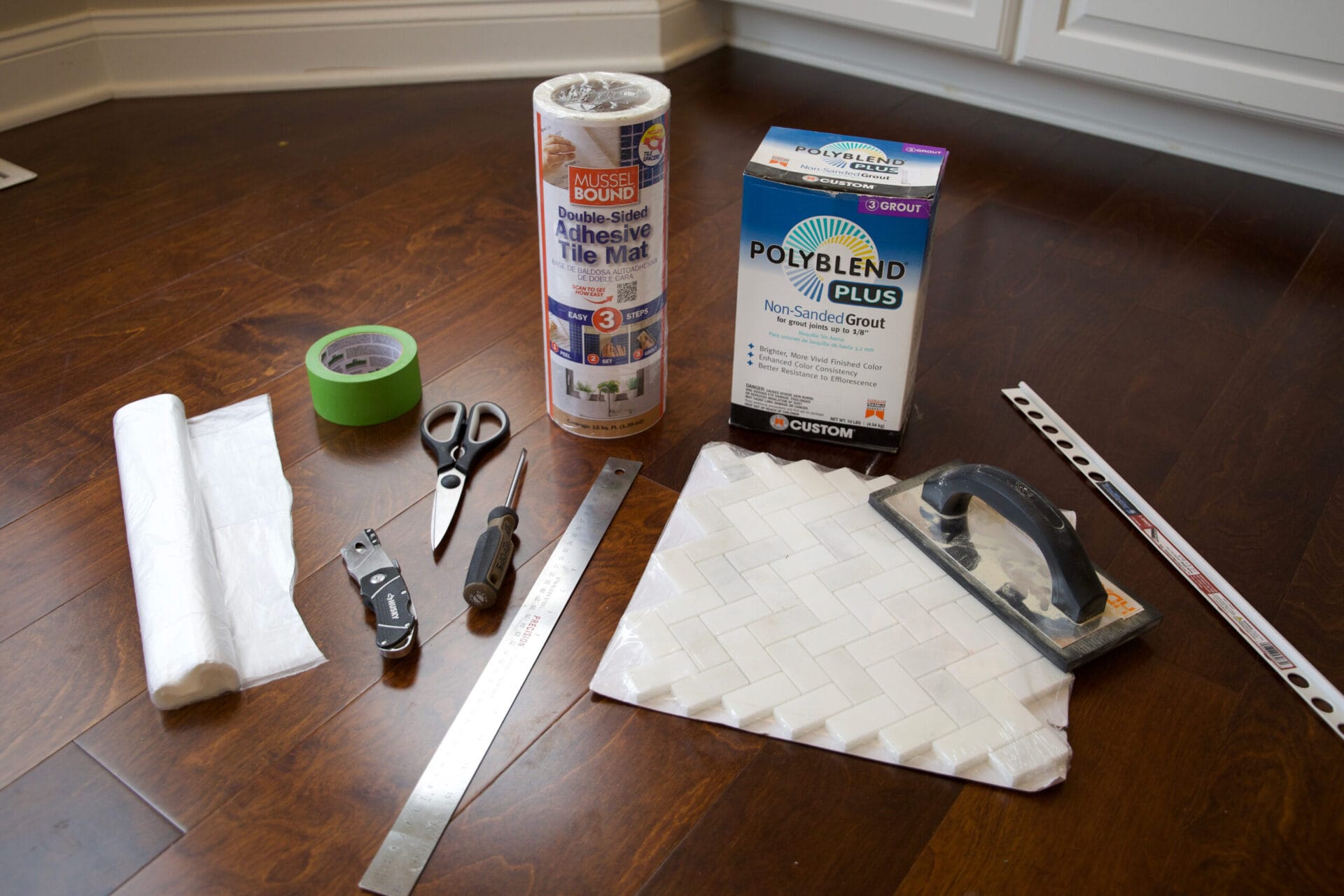 How To Install Backsplash with Adhesive Tile Mats - This Old House
